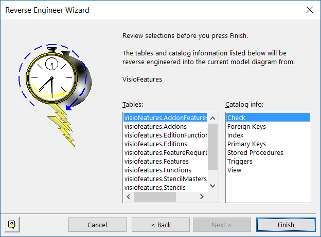 Reverse Engineering SQL Server DBs with Visio Pro DBRE - bVisual