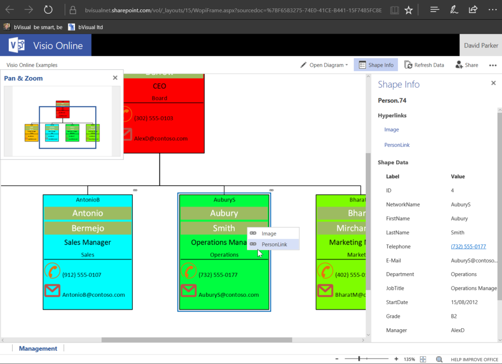 Opening PowerApps from a hyperlink in Visio Online - bVisual