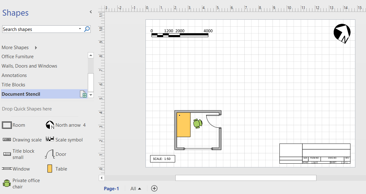 Anchoring scaled shapes to page corners in Visio - bVisual