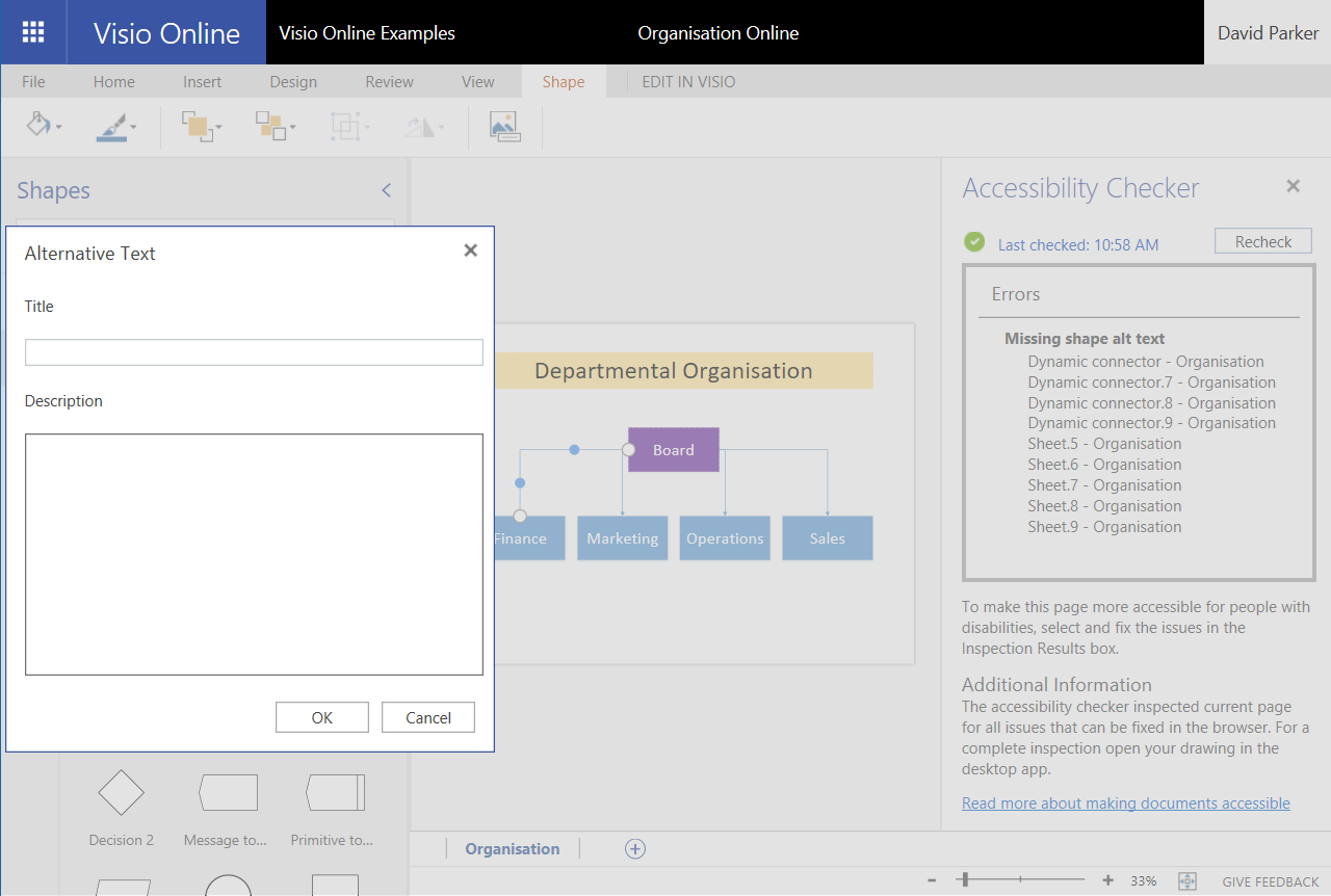 Create & edit Visio diagrams in browser - bVisual