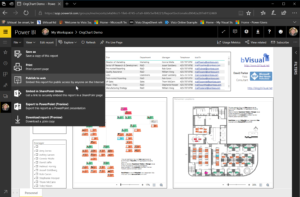 Visio in PowerBI for viewing personnel hierarchies and locations - bVisual