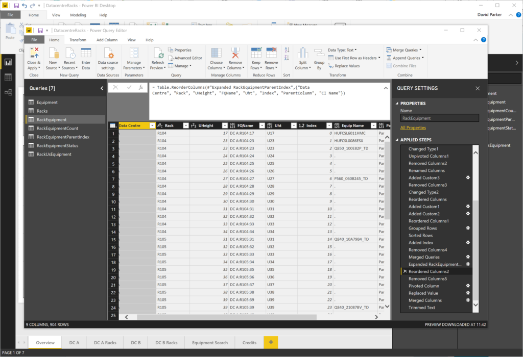 Data Centre Racks in Visio in PowerBI - bVisual