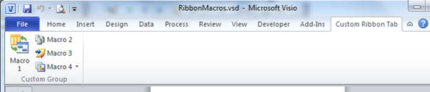 How To Run Vba Macros From A Ribbon Button In Visio 2010 Bvisual