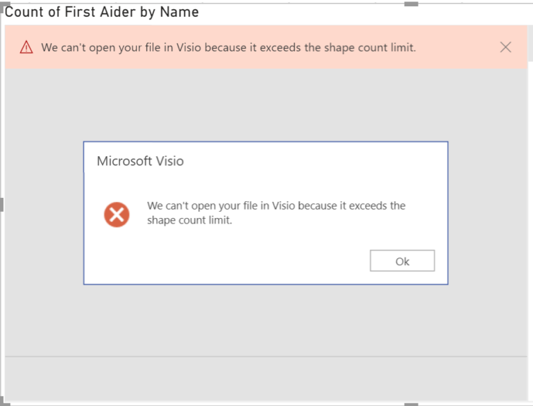 Overcoming 'We can't open your file in Visio because it exceeds the ...
