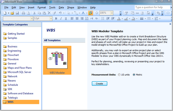 Linking Visio WBS Modeler Diagrams to Project - bVisual