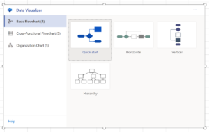 Using the Visio Data Visualizer in Excel