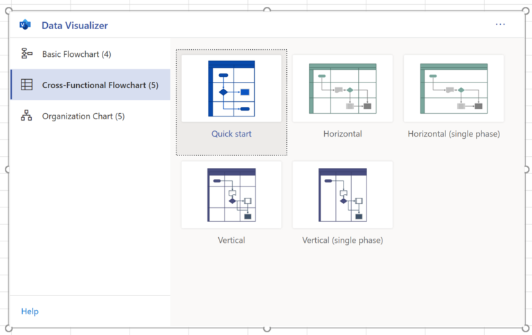 Using the Visio Data Visualizer in Excel
