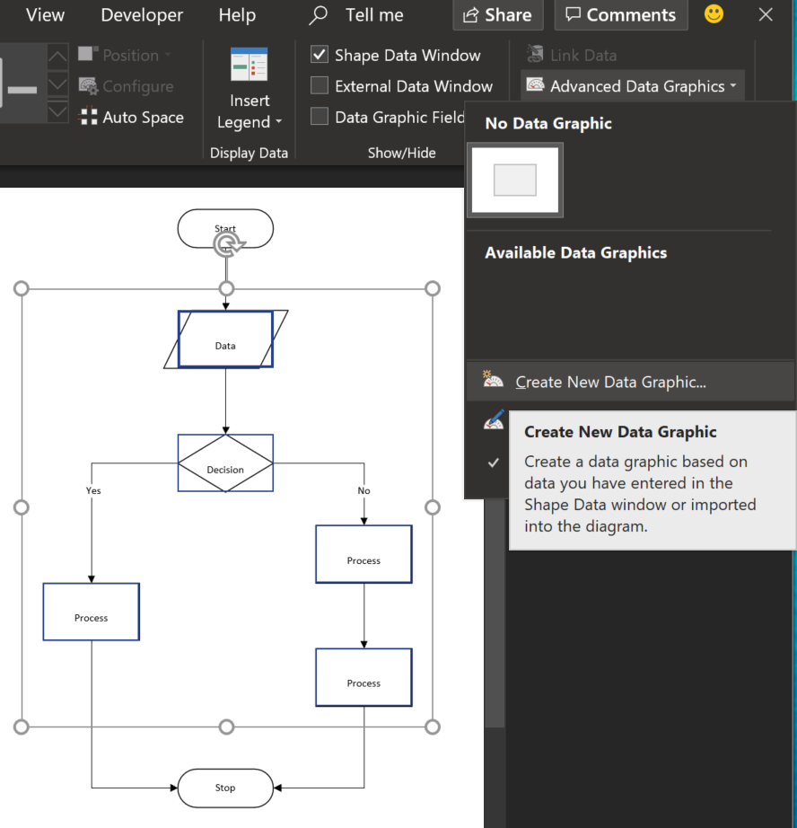Displaying Visio Number Shapes data clearly