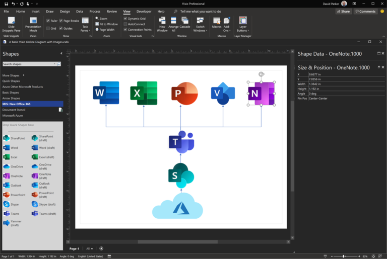 Using Visio in Teams