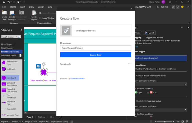 Designing Power Automate Flows with Microsoft Visio - bVisual
