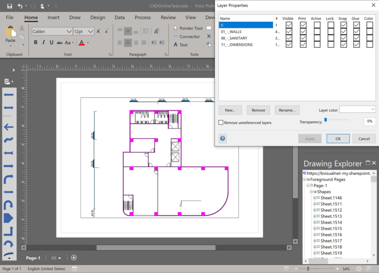 Key differences between the Visio desktop and web apps - bVisual