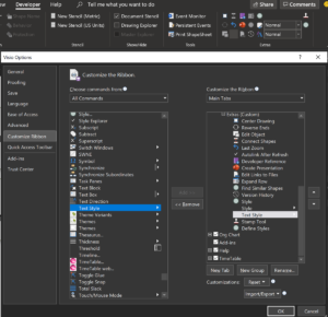 Using an Updateable Default Font in Visio - bVisual