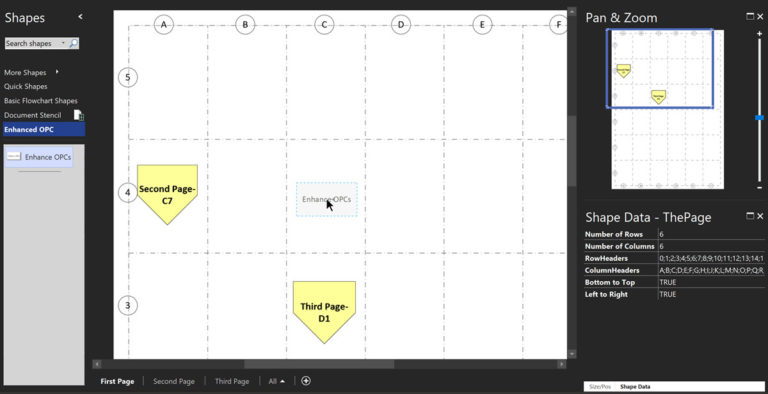 Bi-directional Labels on Off-Page Grid References - bVisual