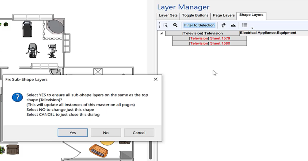 Fixing the sub-shape layer assignments of Visio shapes - bVisual