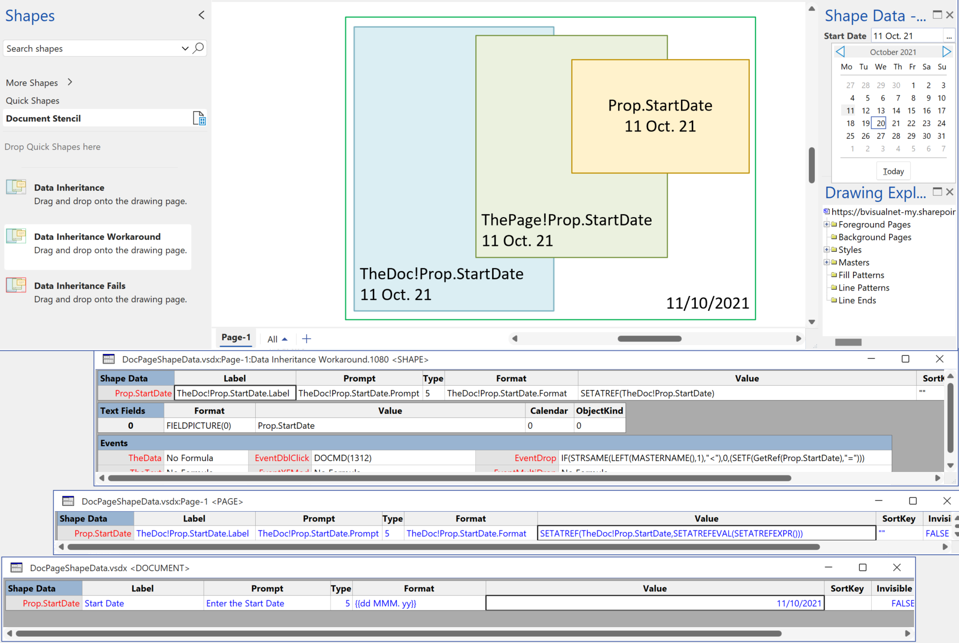 Forcing Display Update of Inherited Data Values - bVisual