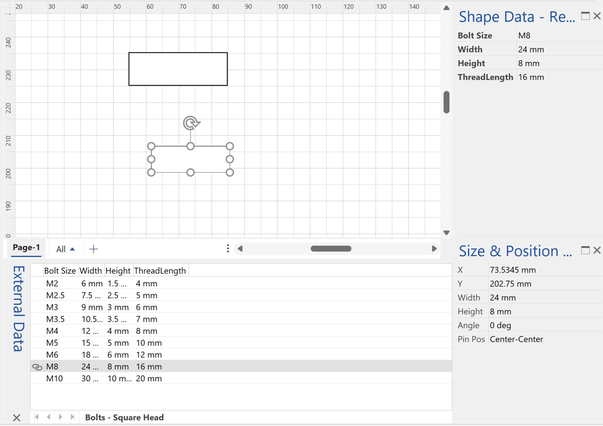 Update any Visio ShapeSheet cell with External Data - bVisual