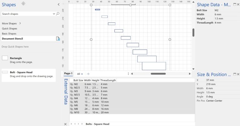 Update any Visio ShapeSheet cell with External Data - bVisual