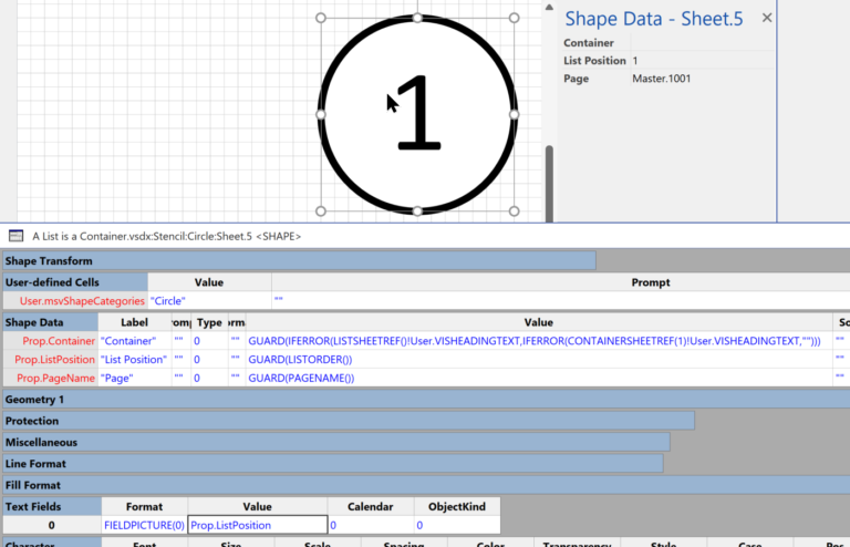A Visio List Shape is also a Container - bVisual