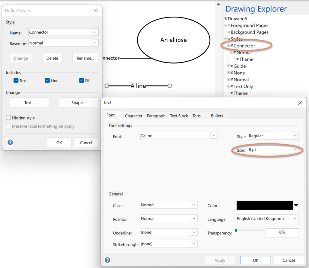 Setting Theme defaults in Visio - bVisual