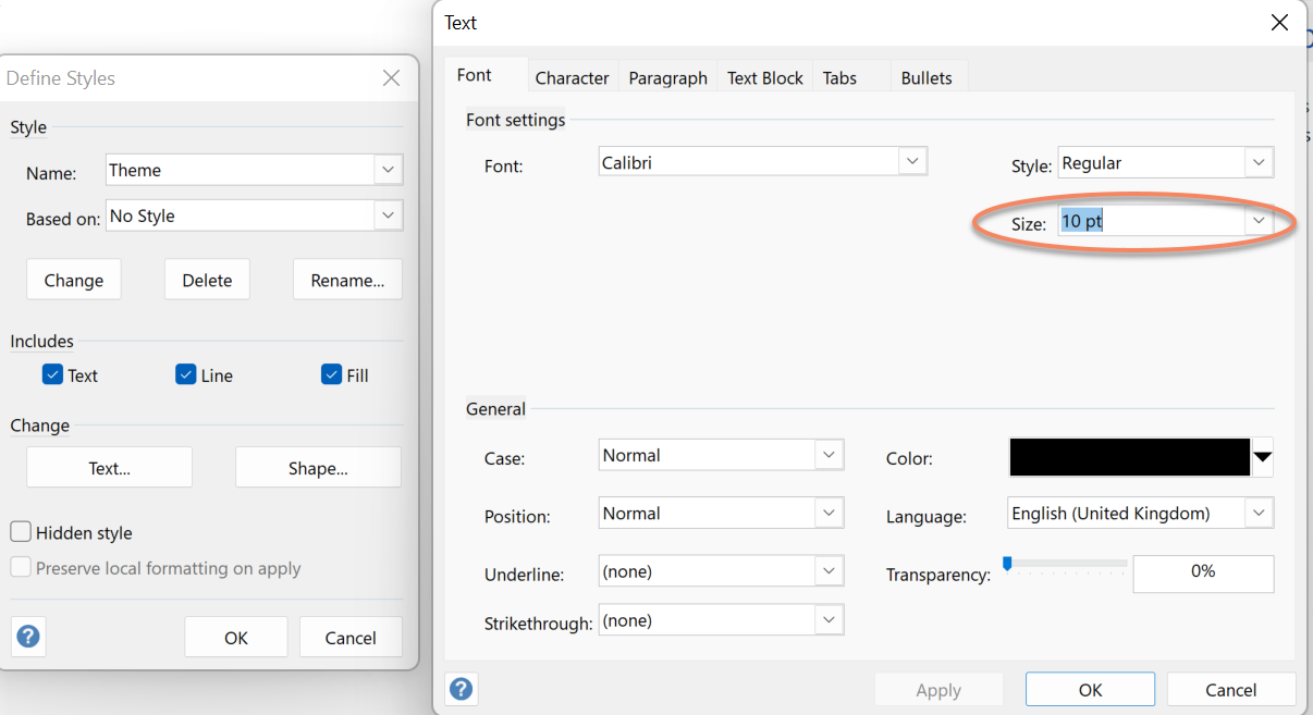 Setting Theme Defaults In Visio BVisual