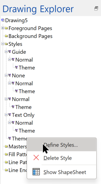 Setting Theme defaults in Visio - bVisual