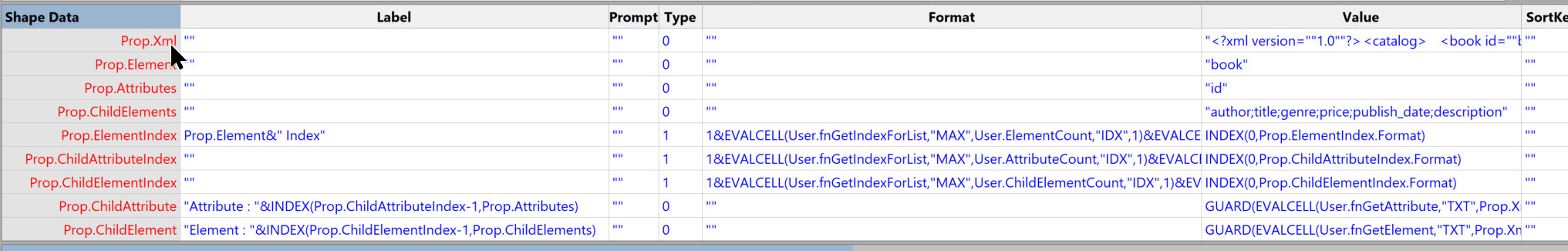 Parsing XML data in Visio Shapes - bVisual