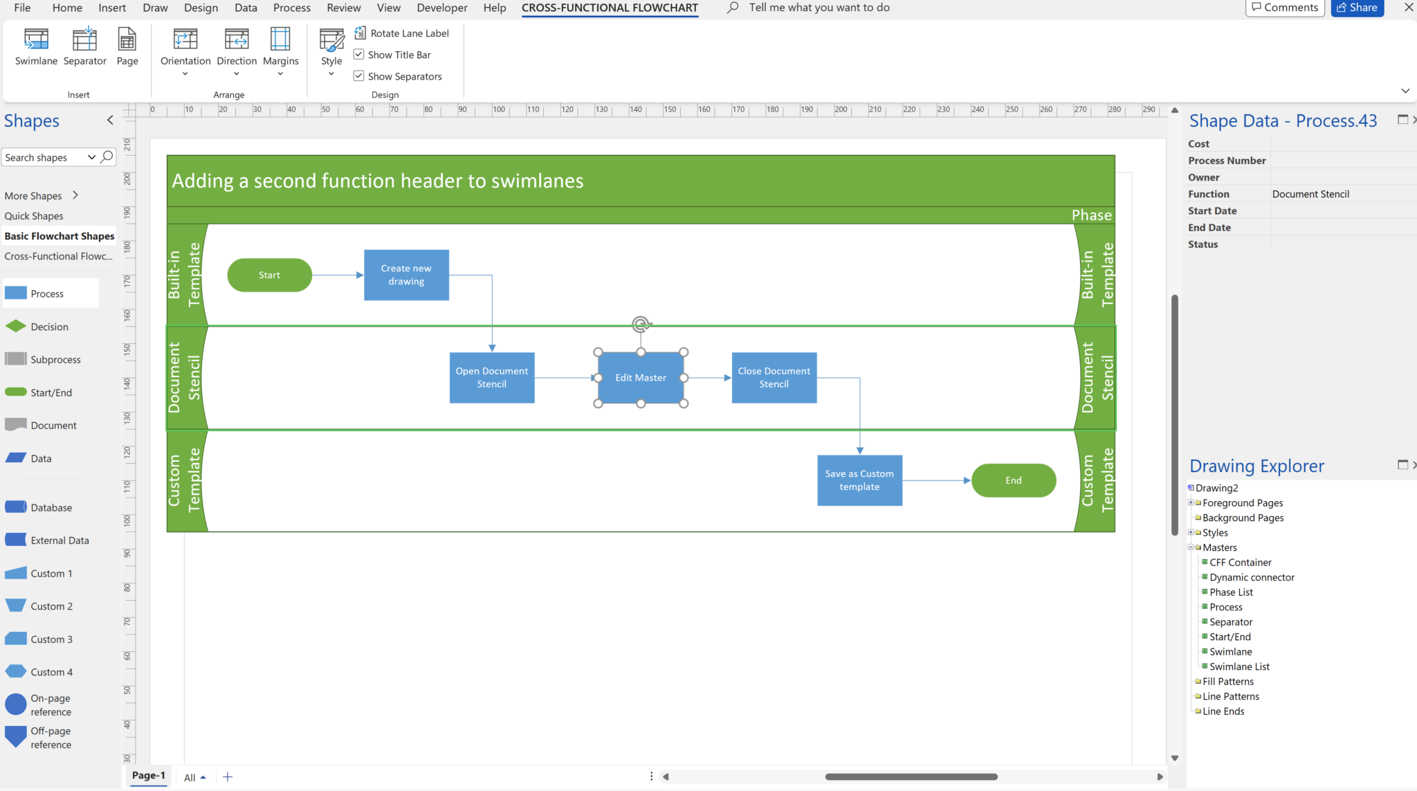 Moving Phases/Separators in Visio Cross-Functional Flowcharts? - bVisual Moving Phases/Separators in Visio Cross-Functional Flowcharts? - bVisual