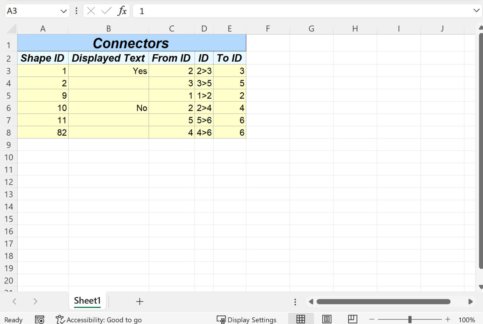 Using Visio Color by Value on Connectors - bVisual