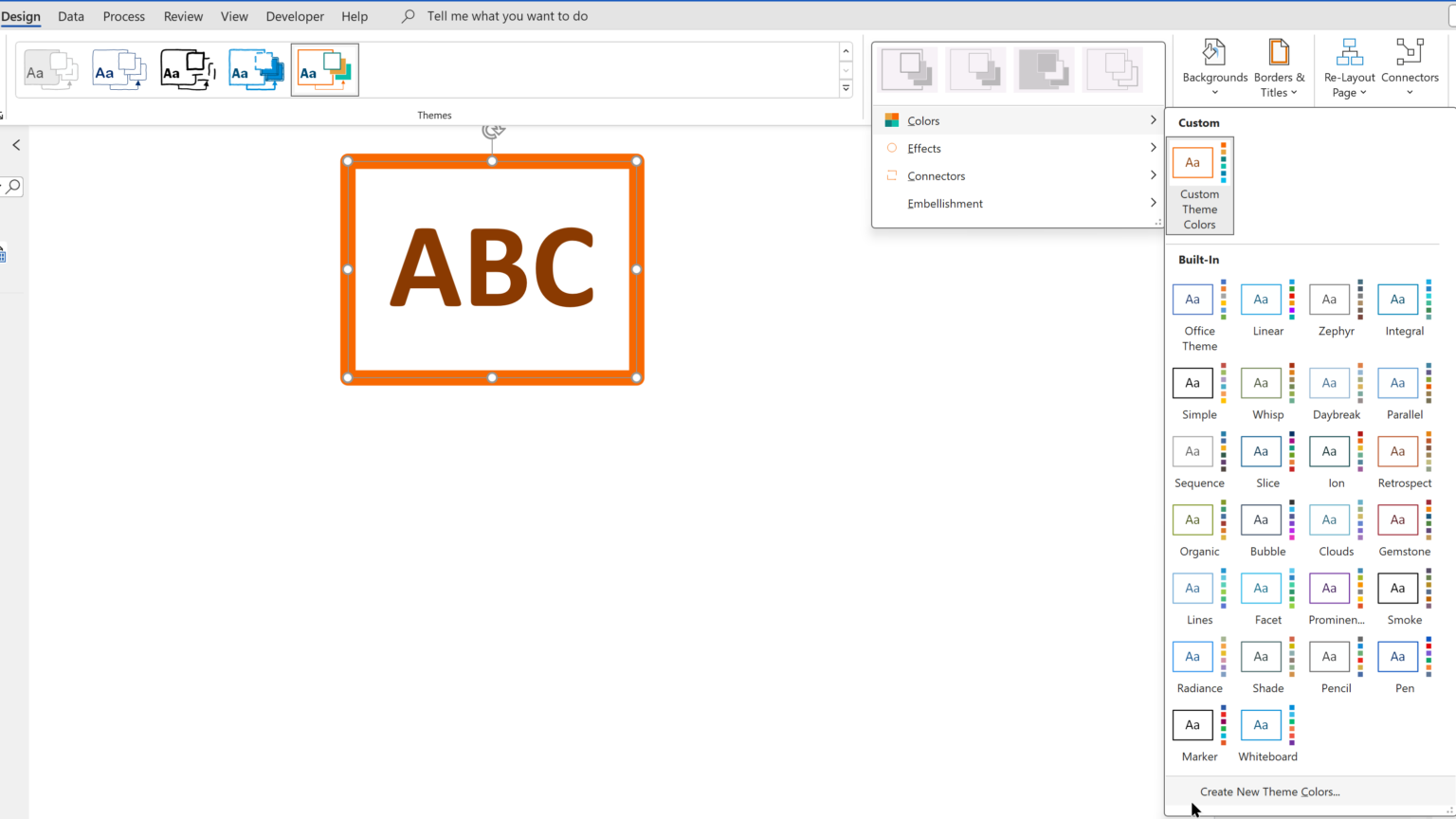 Custom Color Themes in Visio? - bVisual