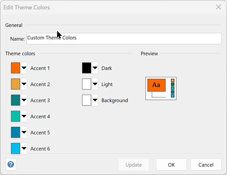 Custom Color Themes in Visio? - bVisual