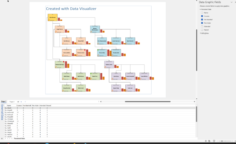 Linking Data To Shapes In Visio After Using Data Visualizer Bvisual
