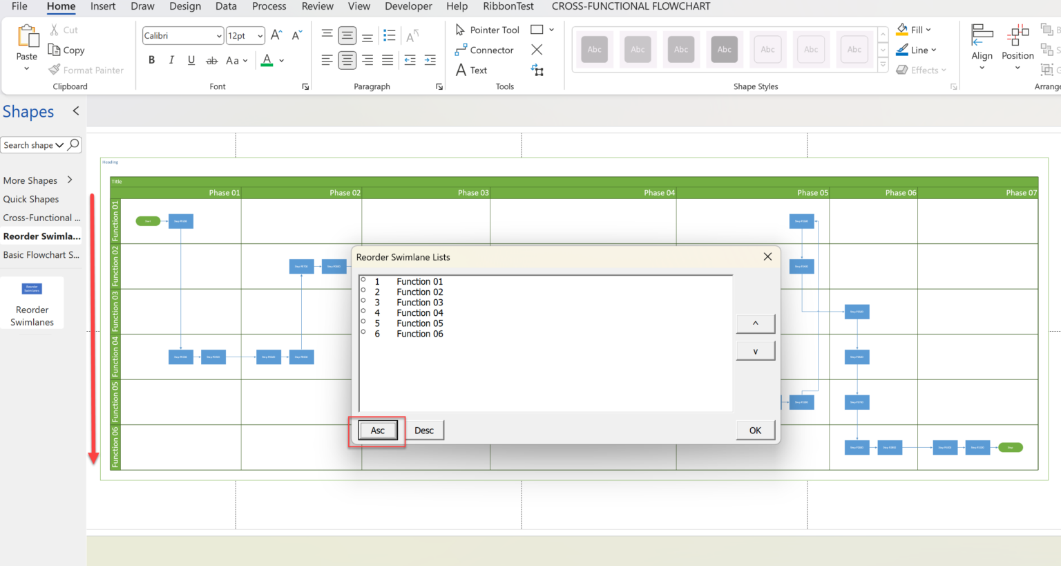 Optimize Visio Flowcharts: Swimlane Reordering Tips - bVisual