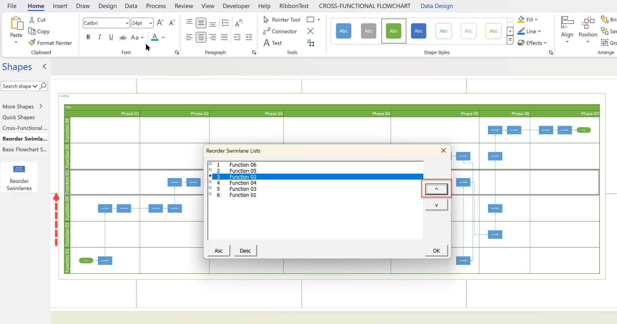 Optimize Visio Flowcharts: Swimlane Reordering Tips - bVisual