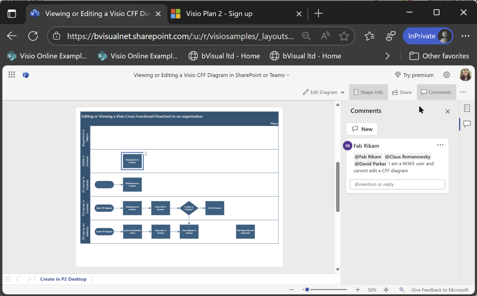 Co-authoring and Commenting with Visio Documents - bVisual