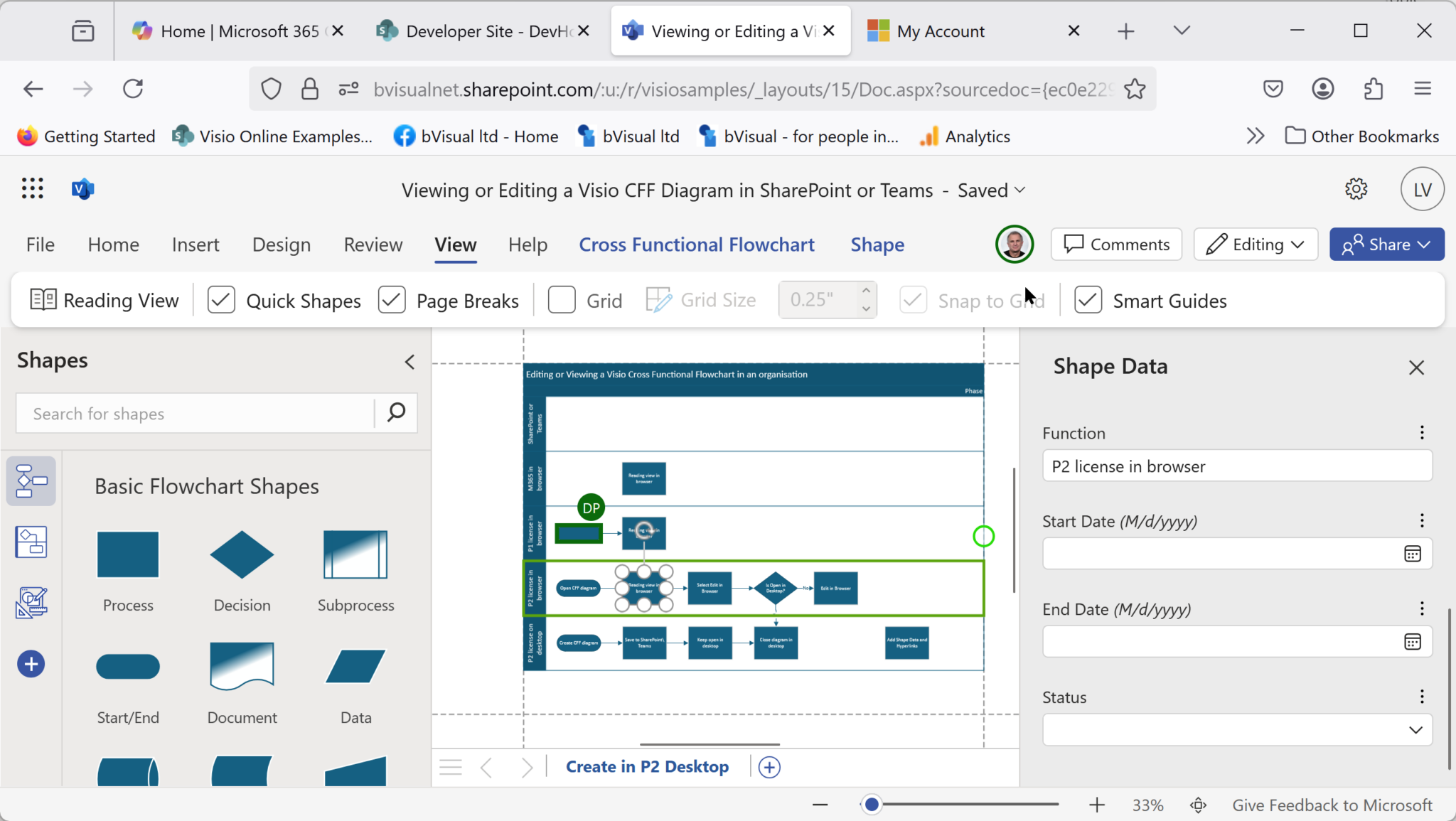 Co-authoring and Commenting with Visio Documents - bVisual