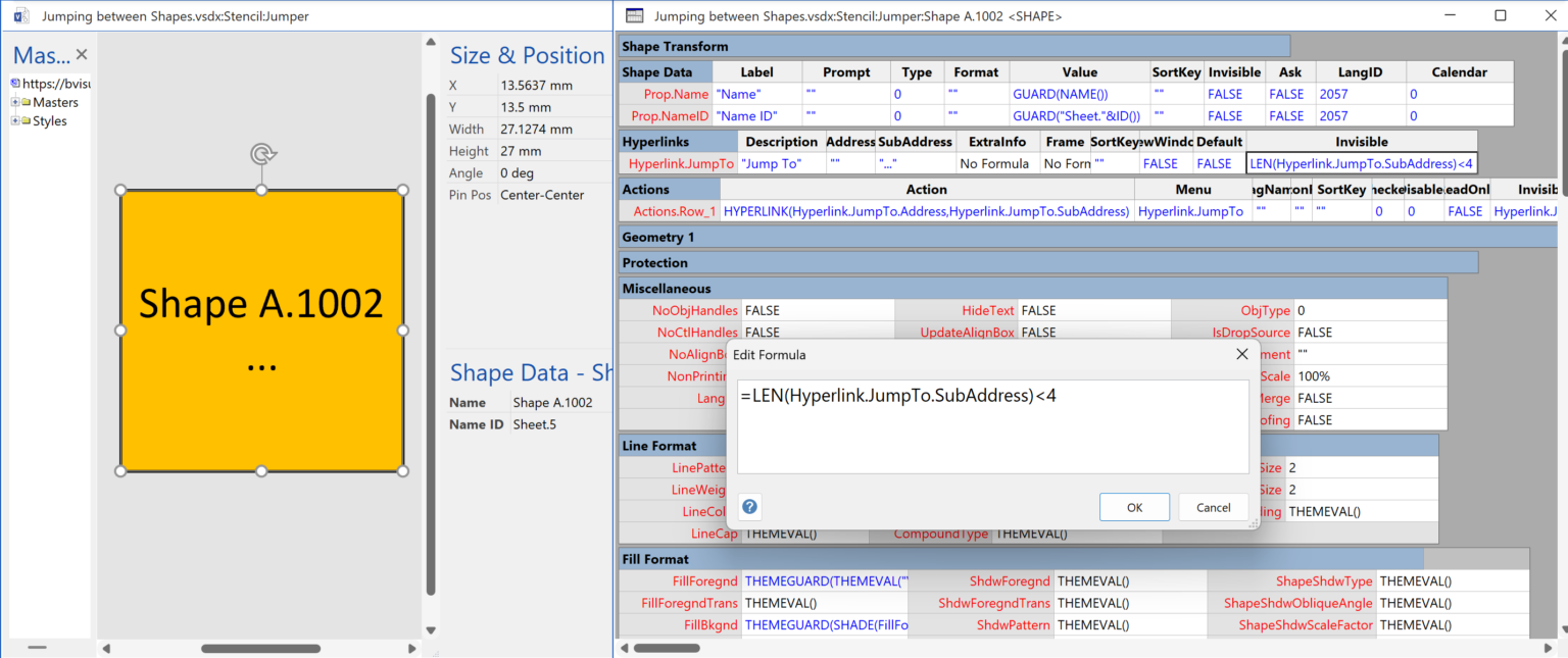 Jumping between Shapes in Visio - bVisual