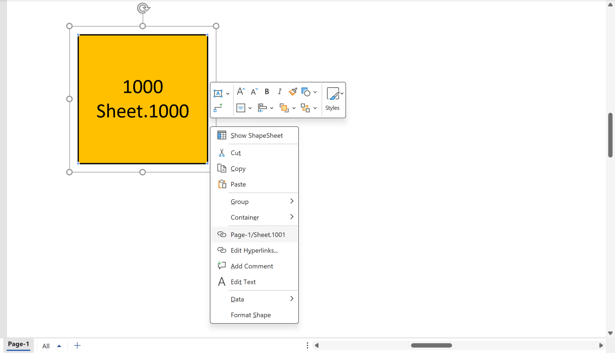 Jumping between Shapes in Visio - bVisual