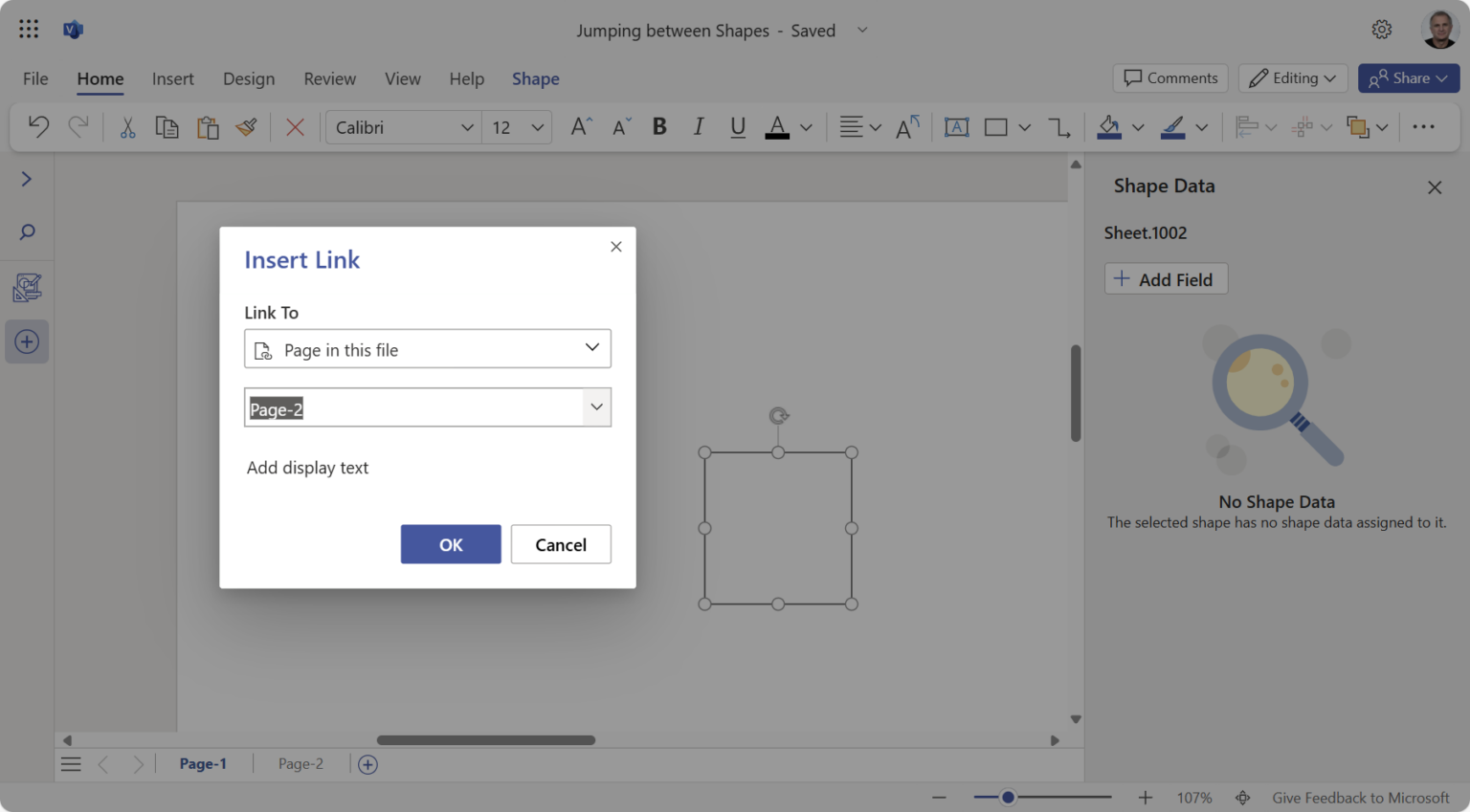 Jumping between Shapes in Visio - bVisual